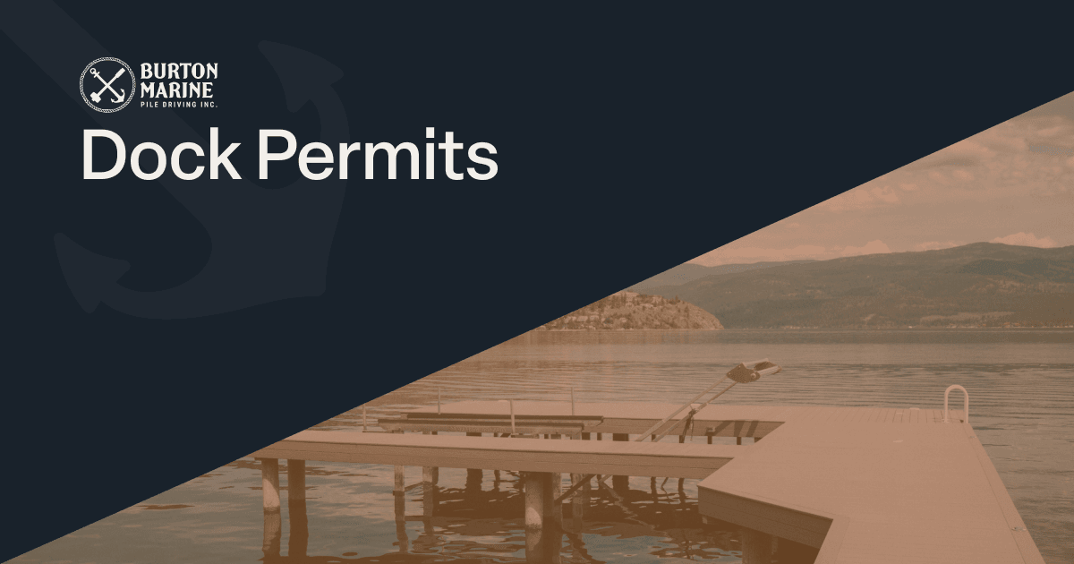 Dock Permits | Burton Marine Pile Driving